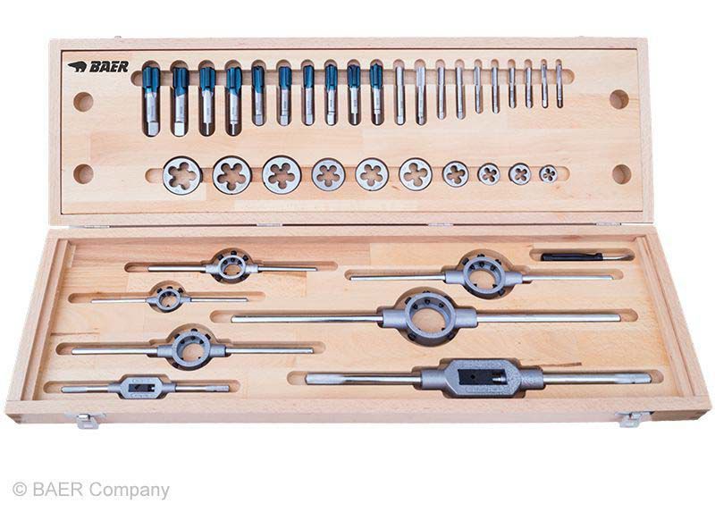 Baer HSS Hand Tap set pin and jaw M 5 - 30 | Toolpoint